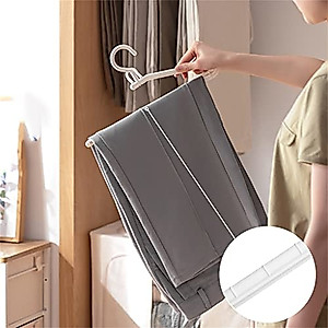IULJH Pants Rack Wardrobe Multi-Functional Seamless Hanger Pants Hanger Household Multi-Layer Pants Storage Artifact