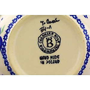 Polish Pottery Bowl 5-inch (Bleu-belle Fleur)