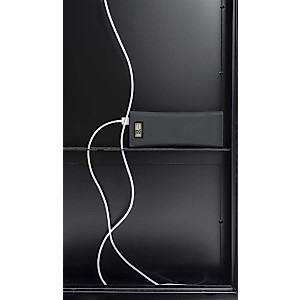 Displays2go Floorstanding Digital Tablet Enclosure, Locking – (IPGRAND12BK)