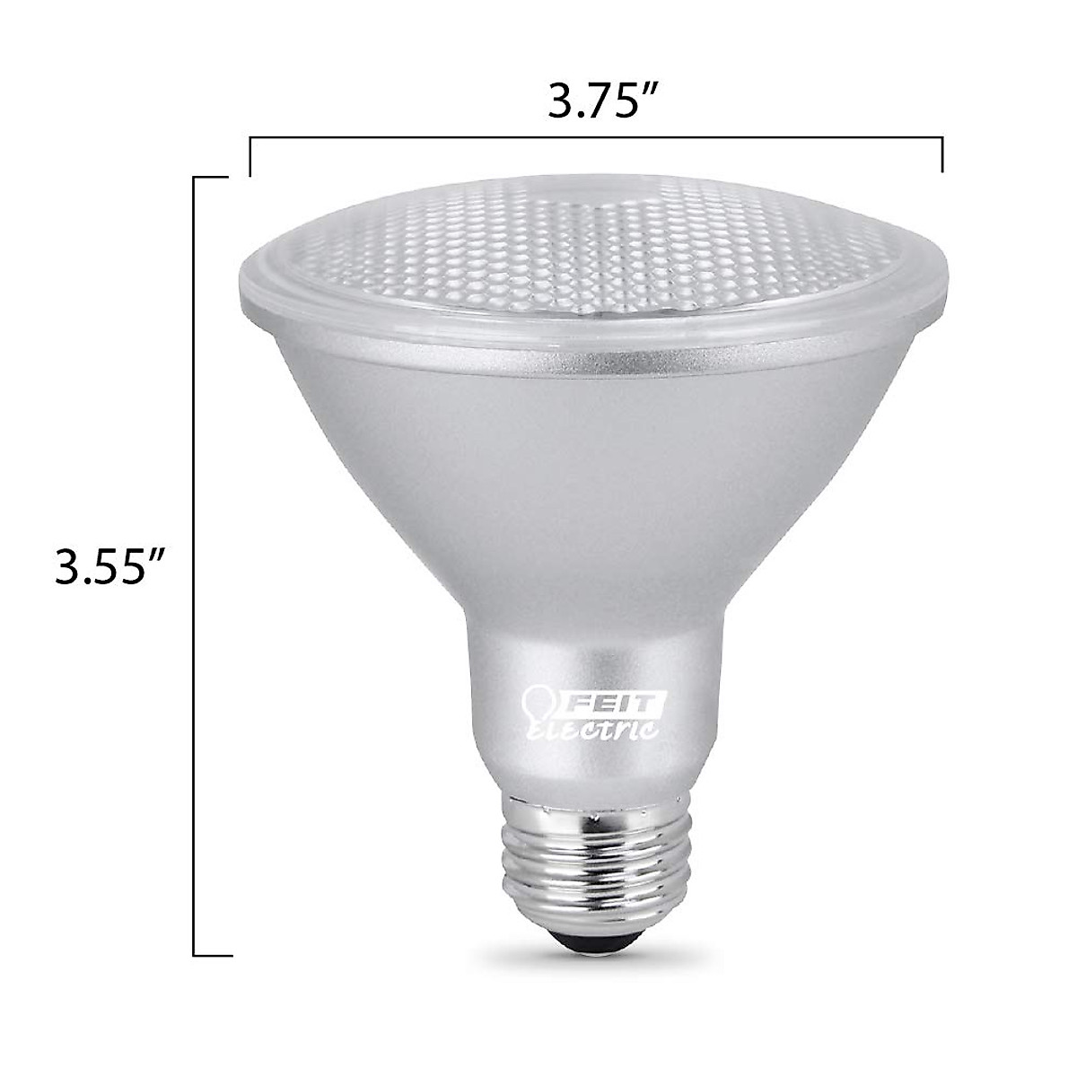 Feit Electric PAR30 LED Light Bulb, Short Neck, Dimmable, 750 Lumen, 22 Year Lifespan, 3000k Bright White, PAR30 LED Spotlight Bulb, E26 Medium Screw Base, Indoor/Outdoor, PAR30SDM/930CA