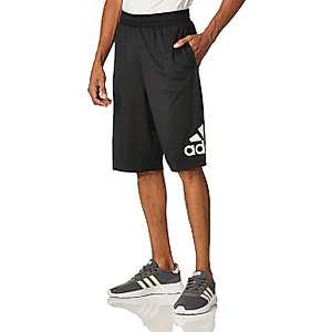 adidas Men's Basketball Crazylight Shorts, Black/White, Small