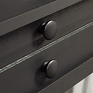 Sauder Dawson Trail Night Stand, L: 21.18" x W: 19.45" x H: 24.06", Raven Oak Finish