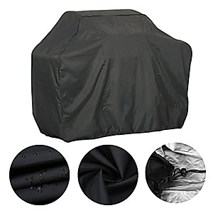 BBQ Cover Heavy Duty Waterproof Grill Protector UV Resistant Barbecue Cover for Outdoor Cover Garden Furniture Winterized Garden Furniture Cover Table Cover Garden Furniture 145x61x117cm