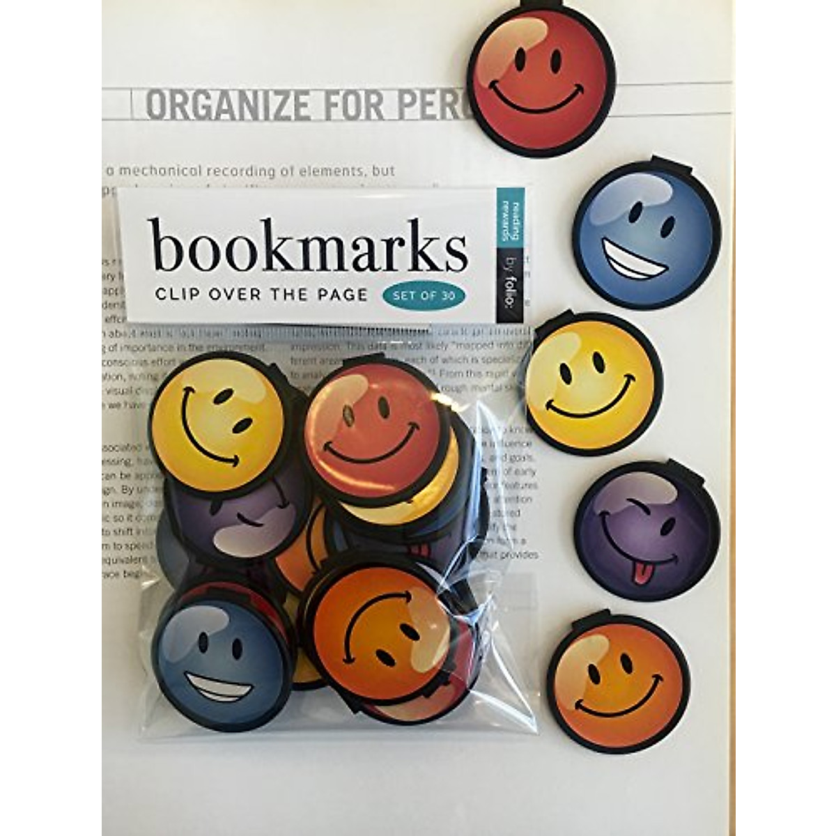 "Clip Over The Page" DIY Bulk Bookmarks Set of 30 Color Your OWN - Read Bulk Bookmarks for Kids Girls Boys Teens. Perfect for Gifts - Student Incentives – Birthday Party Favors – Reading Incentives