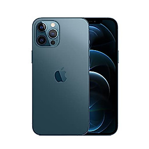 Apple iPhone 12 Pro Max, 128GB, Pacific Blue - Fully Unlocked (Renewed)