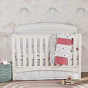 Lush Decor Baby Unicorn Heart Rainbow Micro Mink 2 Pack Fitted Crib Sheet, Multicolored