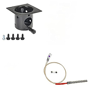lapego Fire Pot Burn Pot and Hot Rod Ignitor Kit Replacement Parts Plus Screws and Fuse for Traeger and for Pit boss Pellet Grill