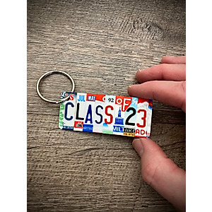 Class of 2023 License Plate Keychain, Made in USA, Class of 2023 gift, Class of 23 gift, Teen Gift, Class of 23 keychain