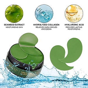 Zomira Under Eye Patches, Eye Masks for Reducing Dark Circles, Edema, and Puffiness, Improve Dullness, Shrink Eye Bags and Smooth Wrinkles, Firm & Hydated Under Eye Skin, Under Eye Treatment, 60PCS