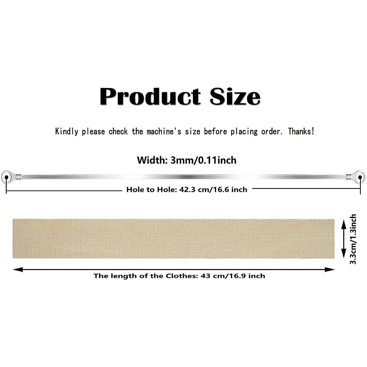 Impulse Sealer Parts 16 Inch Heat Seal Strips Teflon Tapes Sealer Replacement Element Grip Impulse Sealer Heating Element Service Spare Repair Kit-6 Pack