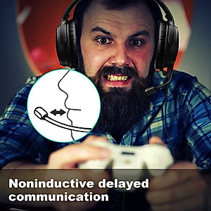 XBERSTAR Microphone Cable Compatible with Bose QuietComfort 45(QC45) Headphones with Volume Control & Mute Switch for PC, Laptop, PS4 PS5 Xbox One Controller (Black)