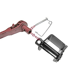 Truck Winch Bar 15" Ratchet Handle, Easy Load Securement, for Flat Bed Trailer 4" Winch Box
