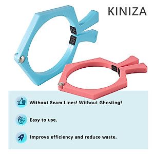 2 Pack Sublimation Tumblers Pinch Tool, Tool for 20 Oz Sublimation Blanks Tumbler Skinny Straight, Pinch Tumbler Perfect Clamp Grip Tool, Supplies for Sublimation Paper and Tumblers (Pink,Blue)