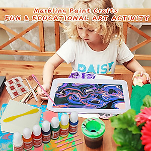 Wings Giant Water Marbling Paint Kit with Individual Powder, Art Kits for Kids, Marbling Paint Kit, Marbling Kit for Girls & Boys, Arts and Crafts Kit Ideas for Girls Boys Ages 8-12 Kids Activities
