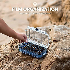 Evergreen X Seahorse 56 Professional Heavy Duty Waterproof Photographic Film Carrying and Hard Storage Case for 18 Rolls | 35mm Photo Film | Light Sealed, Waterproof, Crushproof (Film Not Included) (Black)