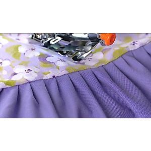 SINGER | Ruffler Attachment Presser Foot, Perfectly Spaced Pleats/Gathers, Easily Adjust Closeness & Depth, Light to Medium Fabrics - Sewing Made Easy, Silver