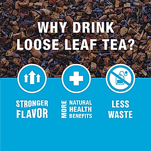 Tiesta Tea - Blueberry Wild Child, Blueberry Hibiscus Herbal Tea, Premium Loose Leaf Tea Blend, Non-Caffeinated Fruit Tea, Make Hot or Iced Tea & Brews Up to 25 Cups - 1.8oz Resealable Pouch