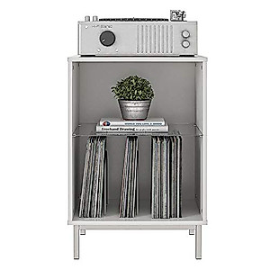 Ameriwood Home Lumina Turntable Stand (White)