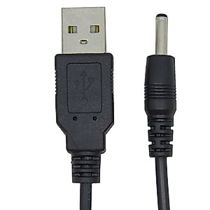 CableDeconn USB A to DC 3.5 mm/1.35 mm 5 Volt DC Barrel Jack Power Cable