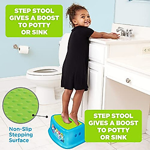 Pinkfong Baby Shark 2 Piece Essential Potty Training Set - Soft Cushion, Baby Potty Training, Safe, Easy to Clean, Step Stool