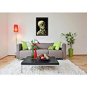 Skull with Cigarette - 1885 by Vincent Van Gogh - Art Poster 24in x 36in