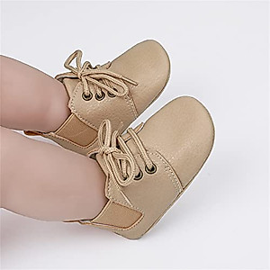 Lykmera Infant Girls Boys Casual Single Shoes First Walkers Shoes Toddler Prewalker Sports Shoes Infant Girls Walk Shoes (Khaki, 6-12 Months)