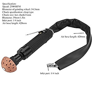 Low Speed Air Die Grinder 2500RPM Micro Pneumatic Tire Buffing Wheel Repair Polishing Tool Kit Tire Repair Grinding Tool Tire Buffer Kit Tire Grinder Tire Repair Tool