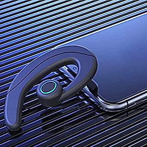 schicj133mm Bone Conduction Headphones - 1Pc S3 TWS Bluetooth-Compatible 5.0 Earphone Ear Hook Bone Conduction Wireless Stereo Music Headset for Sports - Black Left