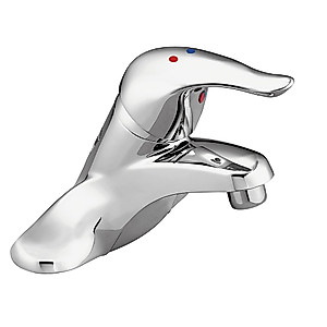 Moen Chateau Chrome Single Handle Bathroom Faucet Without Drain Assembly, L4605