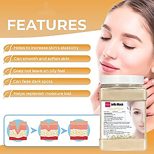 Balvilvi Jelly Mask for Skin Care - 24K Gold Gel Face Mask for Instant Hydration - Jelly Face Mask Peel Off - Facial Skin Care Product for Smoothing, Moisturizing, Cleansing