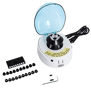 Mini Centrifuge Machine 𝟒𝟎𝟎𝟎𝐫𝐩𝐦, Mini Portable Desktop Centrifuge Laboratory, 110V Lab Benchtop Centrifuge, 2 Rotors for 2ml/1.5ml/0.5ml/0.2ml Centrifuge Tubes