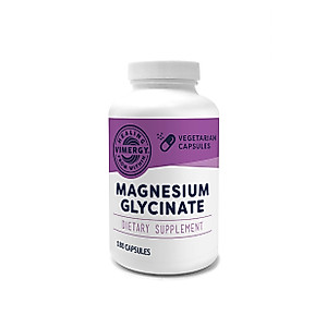 Vimergy Magnesium Glycinate, 90 Servings – with Turmeric & Ginger - Promotes Relaxation & Sleep – Supports Bone, Muscle & Heart Health - Gluten-Free, Kosher, Vegan & Paleo Friendly, Capsule