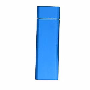 NVME SSD Enclosure, SSD Enclosure High Speed Transfer Dual Protocol Plug and Play High Heat Dissipation for 2280mm (Blue)