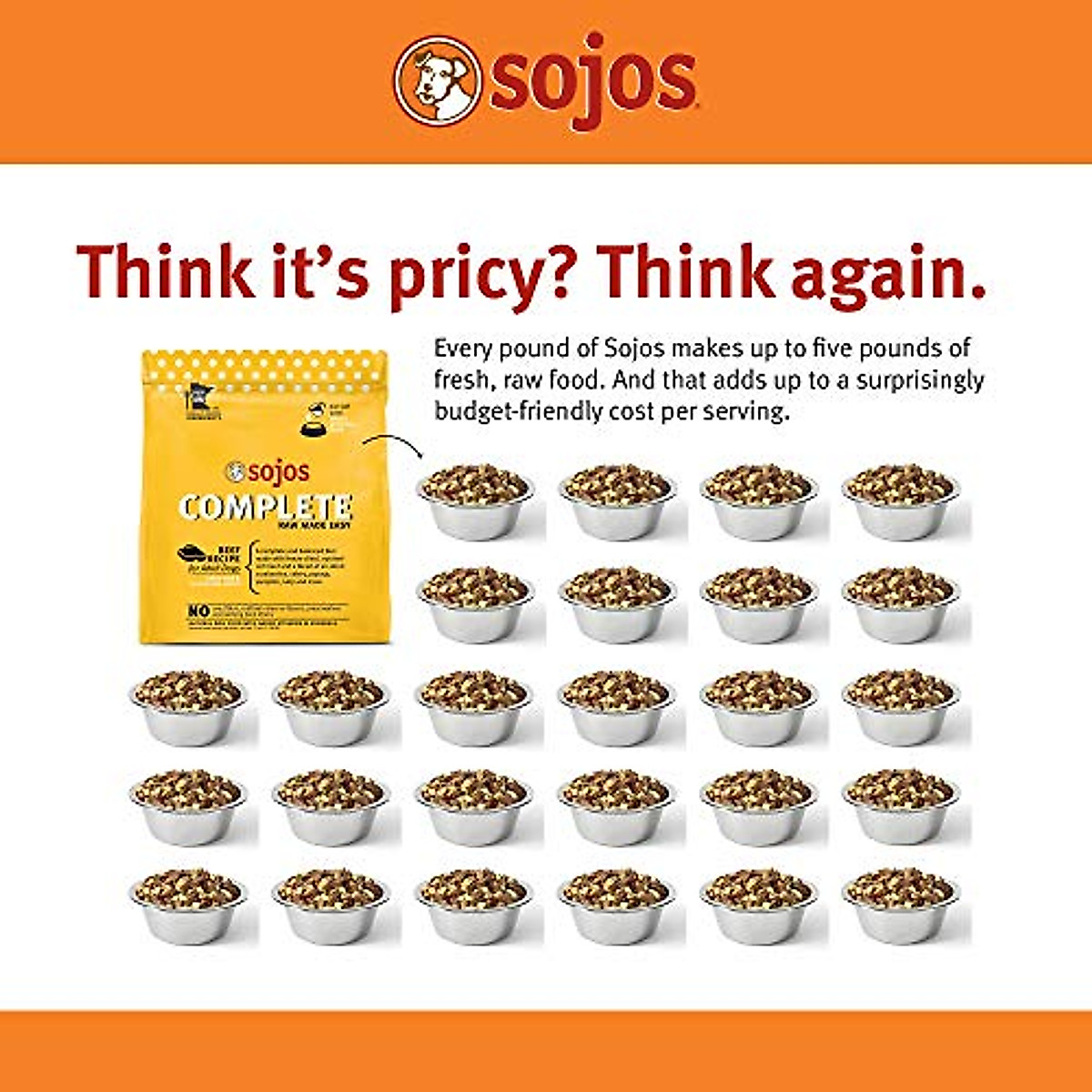 Sojos Complete Turkey & Salmon Recipe Senior Grain-Free Freeze-Dried Raw Dog Food, 7 Pound Bag