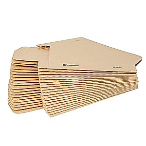 Restaurantware Bio Tek 6 .25 x 2 x 3.75 Inch Single Taco Holder 200 Greaseproof Stand Up Taco Holder - Large Self-Standing Kraft Paper Paper Taco Holder Freezable