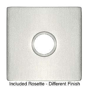 Emtek Transitional Brass Single Hook with Matching Finish Rosette - Choice of 7 Finishes - 290910US26 - Square (10) - Polished Chrome (US26)