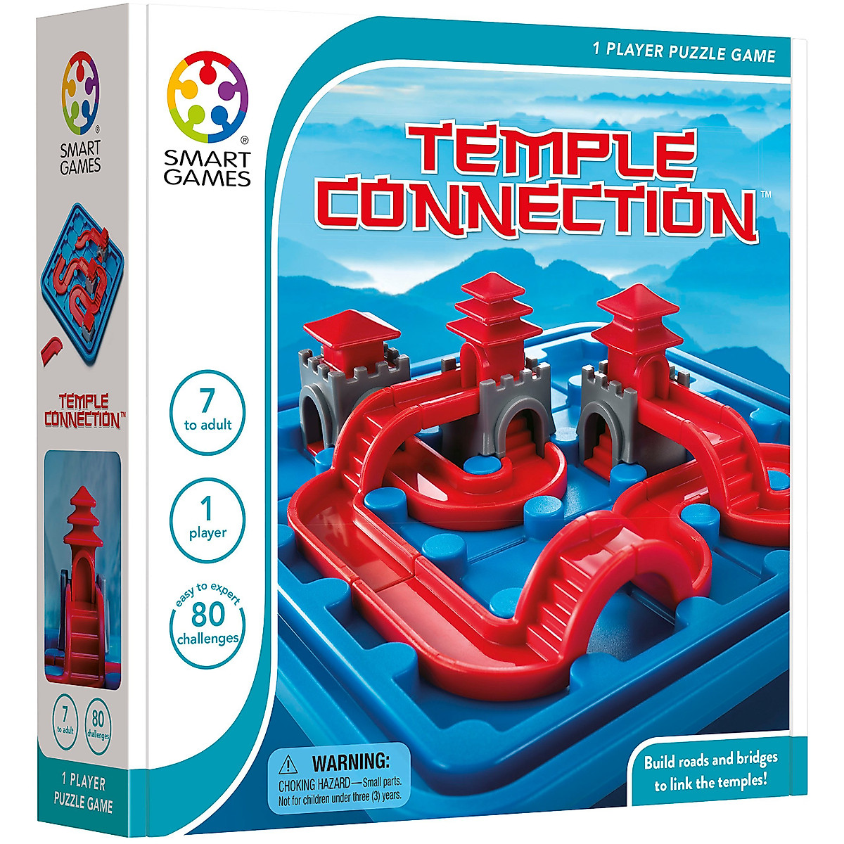 SmartGames Temple Connection 3D Board Game Puzzle Game for Ages 7 and Up