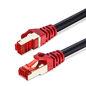 Outdoor Cat 7 Ethernet Cable 200 ft，Neekeons26AWG Heavy-Duty Cat7 Networking Cord Patch Cable RJ45 10 Gigabit 600Mhz LAN Wire Cable STP Waterproof Direct Burial Ethernet Cable (60M(200Feet))