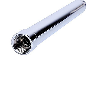 JR 4 inch 1/2" Shower Arm Extension, Shower Head Extension Arm, Shower Extender Arm - 304 Stainless Steel with Brass Connector - Polished Chrome Finish