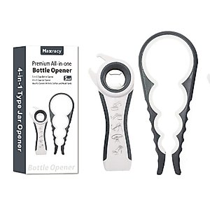 EasyTwist Jar Opener: Maxracy Effortless Lid Opening for Weak Hands & Arthritis | Versatile Bottle Opener | Jar Openers & Bottle Openers