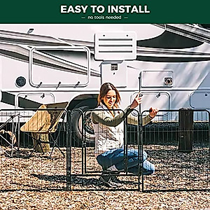 FXW Rollick Dog Playpen Designed for Camping, Yard, 32" Height for Small/Medium Dogs, 8 Panels