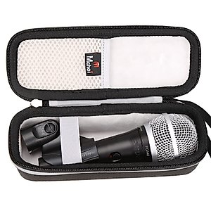 Mchoi Microphone Case Fits for Shure PGA48-LC Cardioid Dynamic Vocal Microphone,Case Only