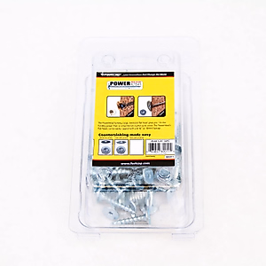 FastCap T20 Torx Drive - 1.25" Screw Length, 9/16" PowerHead, Zinc Coated, Type 17 Point, 50-Pack - 80011