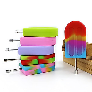 TZY 6ml (6Pcs) Silicone Container For Wax Non-Stick Food Grade Small Popsicle Silicone Jars Multi Use Silicone Storage Containers