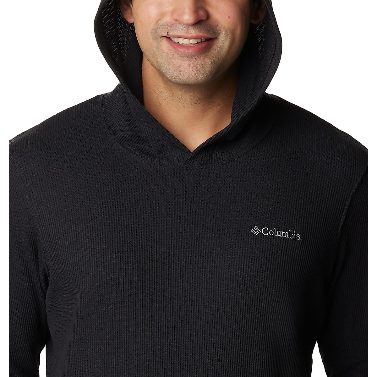 Columbia Men's Pitchstone Knit Hoodie, Black, X-Large