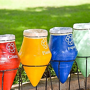 3 Pack Trash Can Bands Garbage Bag Elastic Bands Durable Rubber Band Fit 13-30 Gallon Garbage Cans Elastic Rubber Bands for Garbage Bag, Waste Bins, Litter Box (Black,Small(13-30gal))