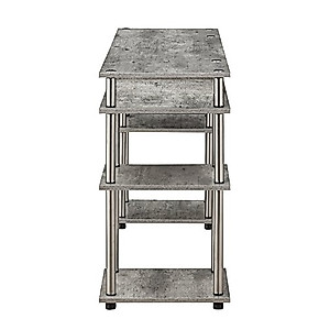 Convenience Concepts Designs2Go No Tools Student Shelves Desk, Faux Birch