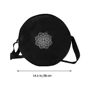 Gatuida Yoga Wheel Bag Yoga Storage Sling Sports Yoga Wheel Storage Sling Sports Accessory Training Handbag Round Design Yoga Bag Yoga Equipment Holder Yoga Studio Accessory Training Bag