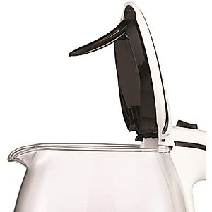 Brentwood KT-1900W 1.7L Cordless Glass Electric Kettle, White