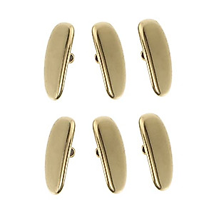 Healeved 6pcs Glasses Pads Fittings Universal Slip Pad Gasket Eyeglass for Accessories Eyeglasses Cushion Replacement Golden Supplies Kits and Nose Metal Anti- Re Sunglasses Support